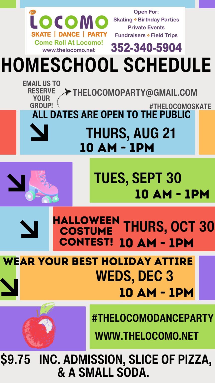 No School & Homeschool Days – The Locomo